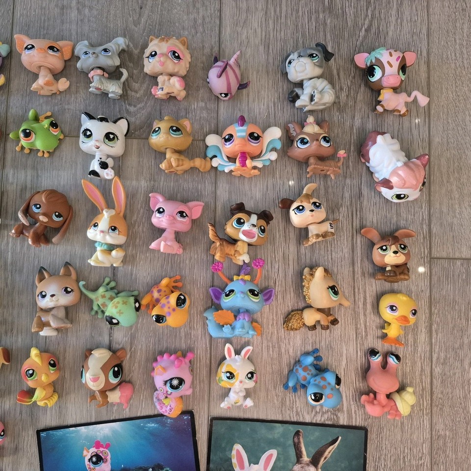 Assorted LPS Littlest Pet Shop Lot Of 36 Pets Bunny Frog Dog Lot | eBay