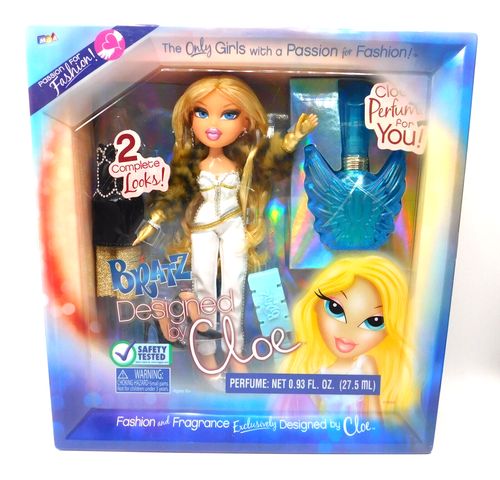 Girlz Girl Bratz Designed by Cloe Doll 2 Complete Looks Perfume RARE ...