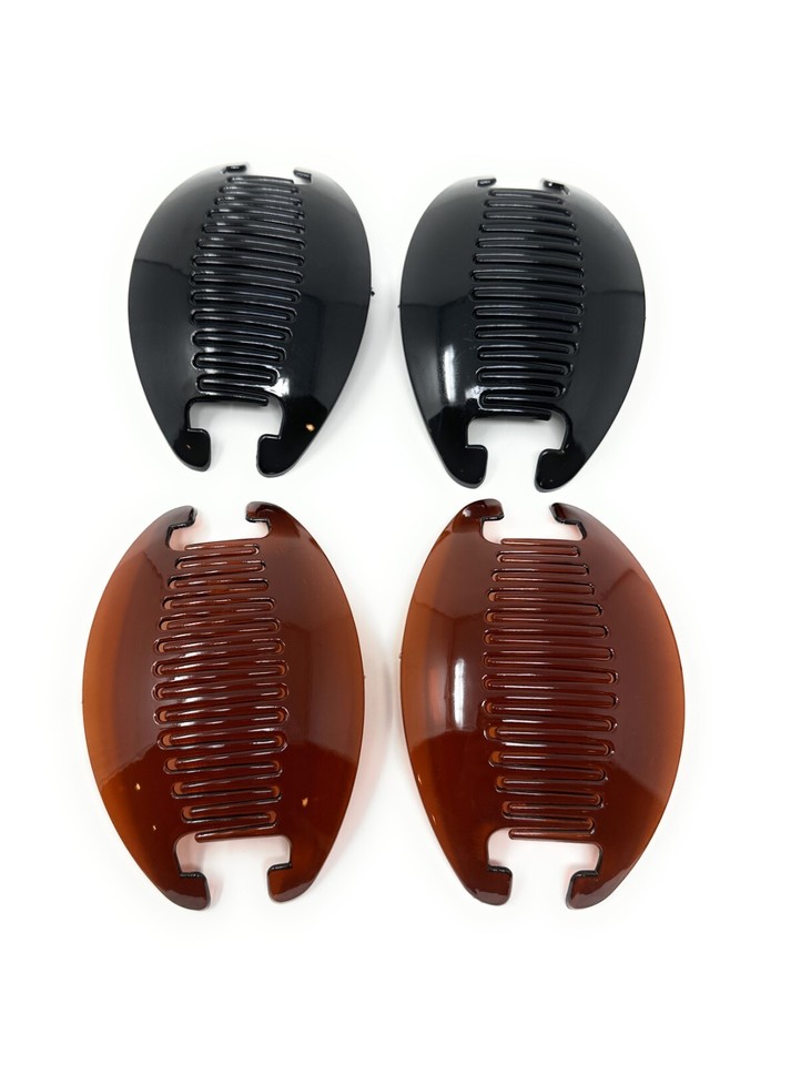 4 set Interlocking Banana Combs Hair Clip French Side Comb Holder color ...