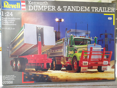 Revell Plastic Model Kit 1/24 - Kenworth Dump Truck & Tandem Trailer ...