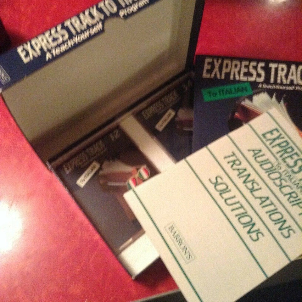 Barron's Express Track to ITALIAN 4 cassette tapes language learn to ...