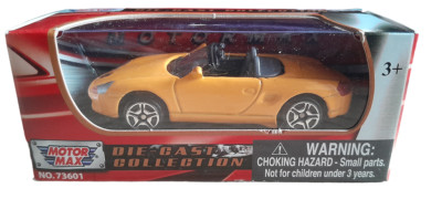 MotorMax Porsche Boxster 986 Yellow 1:64 Scale 3 Inch US IMPORT DUTIES ...