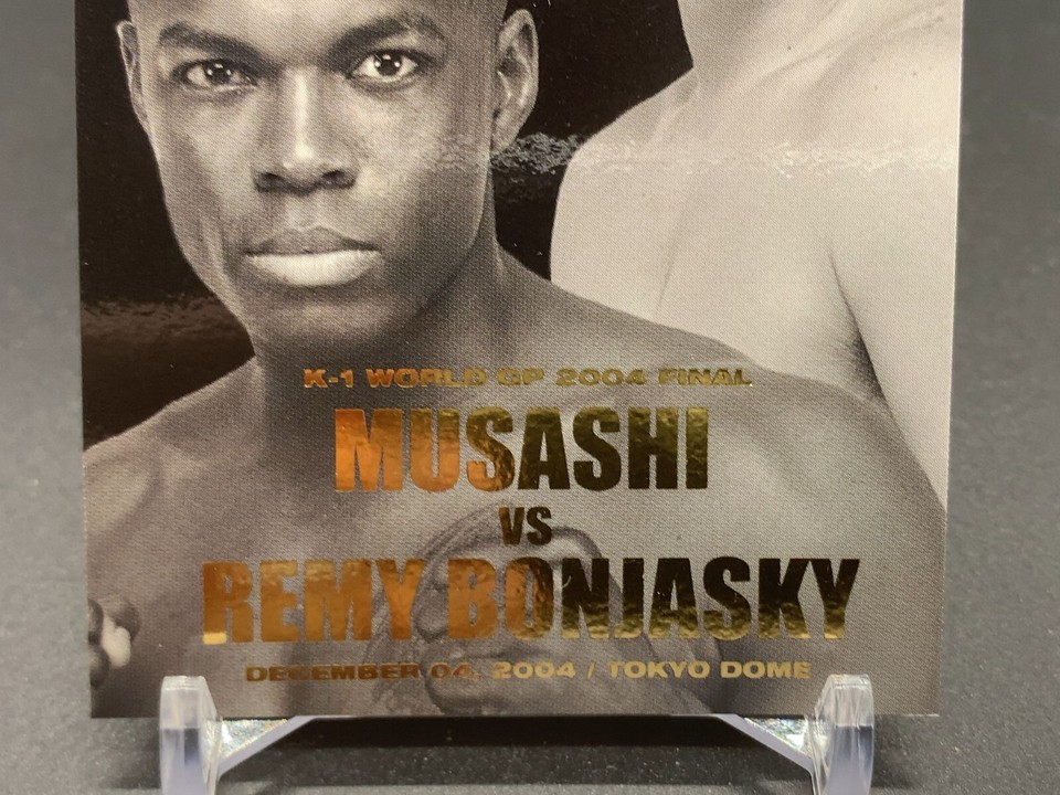 Remy Bonjasky Musashi K-1 Grand Prix Check Card TCG Epoch 2005 Japanese ...