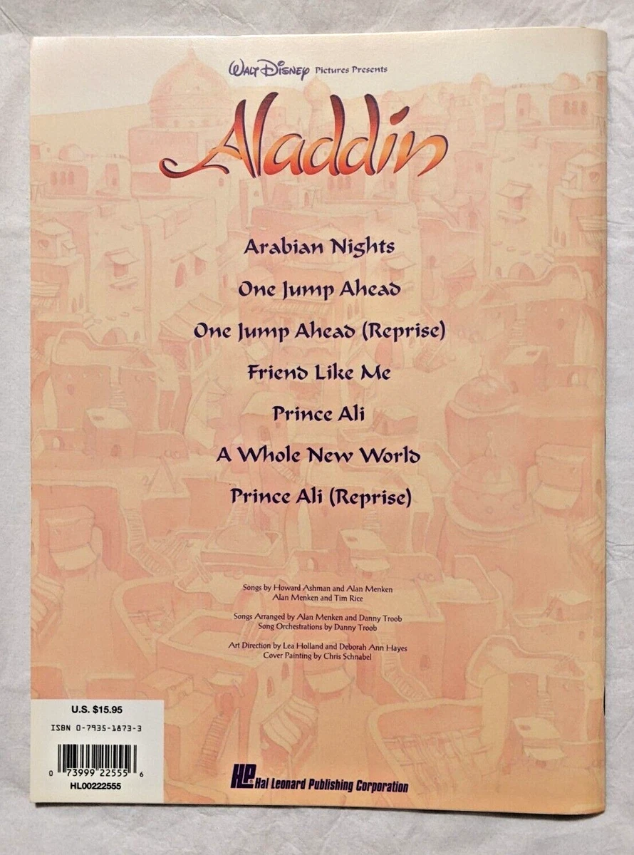 Arabian Nights Aladdin Sheet Music