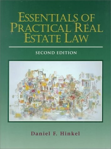 ESSENTIALS OF REAL ESTATE LAW By Daniel F. Hinkel 9780314126931| eBay