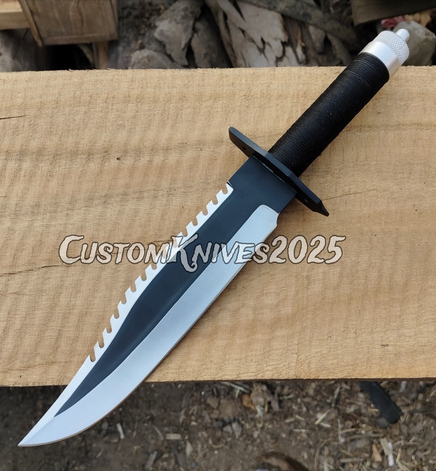 Rambo First Blood Part II Replica Knife 17" Stallone Signature Edition ...