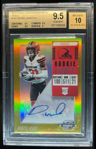 2018 Panini Contenders Optic - Rookie Ticket Autographs Denzel Ward ...