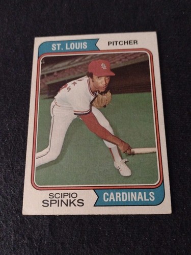 1974 Topps Baseball Card Scipio Spinks #576 St Louis Cardinals Near ...