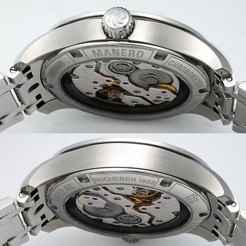 Carl F Buchera Manelo Peripheral 00.10917.08.53.98 AT SS Blue Dial 40mm ...