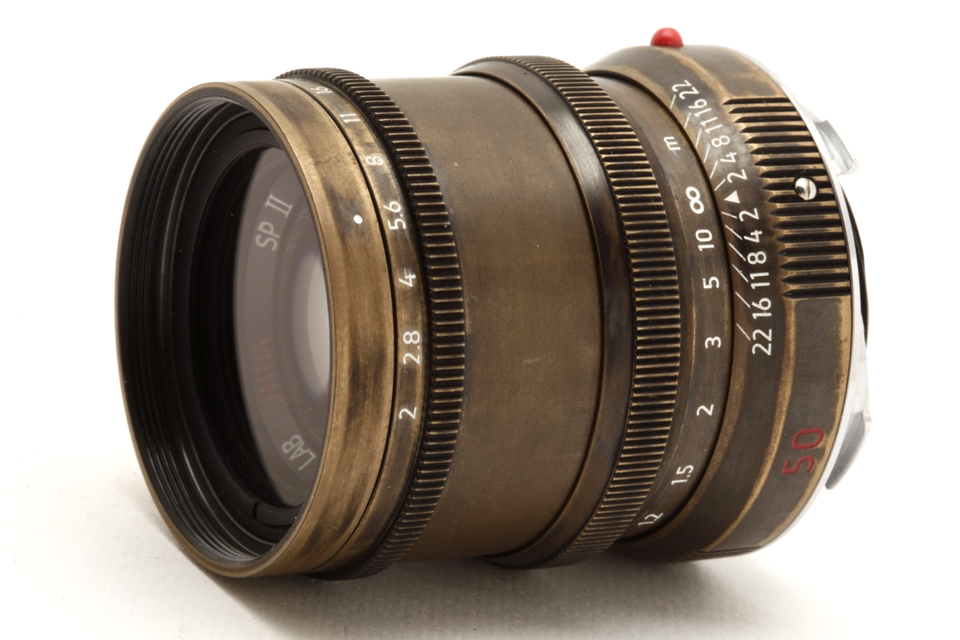 Near Mint Light Lens Lab 50mm f2 SP II Reid Brass Lens in Leica M Mount ...