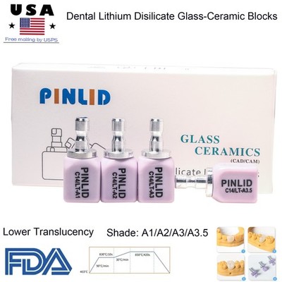 Lithium Disilicate Ceramic e.max CAD CEREC inLab Block LT A1/A2/A3/A3.5 ...