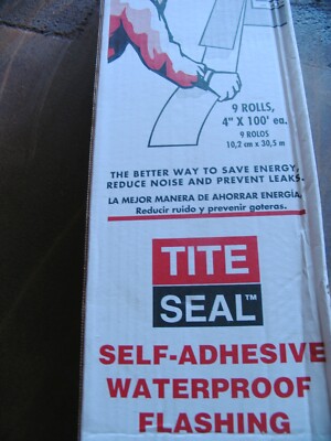 Box/9 Rolls Tite Seal Self-Adhesive Waterproof Flashing (each roll 4 ...