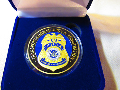 TRANSPORTATION SECURITY ADMINISTRATION (TSA) Challenge Coin w/ Gift Box ...