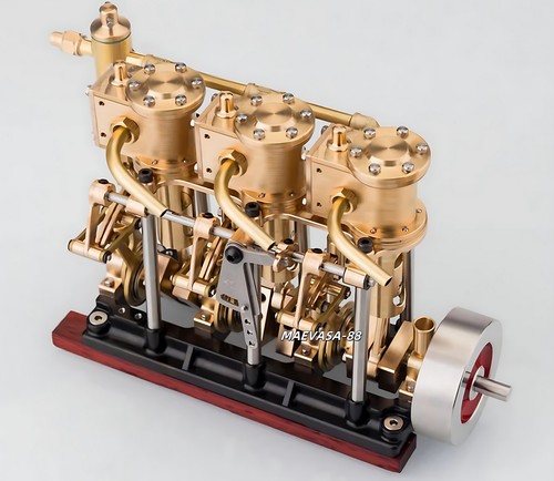 Powerful Reciprocating Steam Engine Model for 80-150cm Model Ship Toy ...