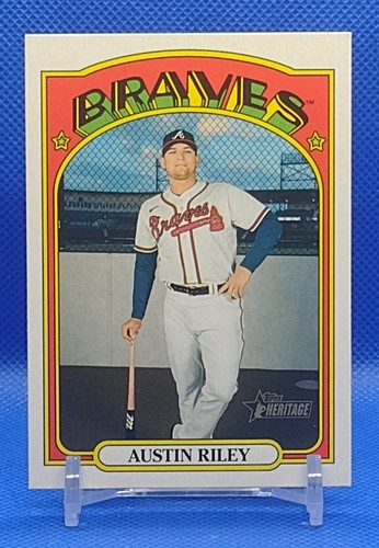 AUSTIN RILEY. 2021 Topps Heritage Baseball. #226. Atlanta Braves. | eBay