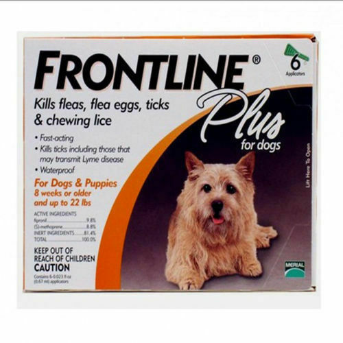 Frontline Plus Small Dog Up to 10kg Flea Remedies - 6 Pieces for sale ...