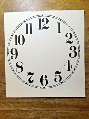 5 Inch Clock Replacement Paper Dial (Lot 147) | eBay