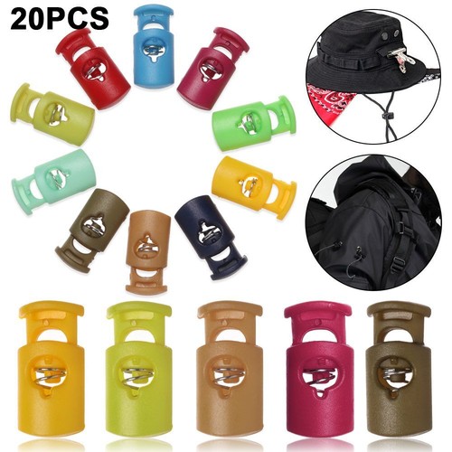 Stopper Toggles Spring Clasp Stop Shoelace Rope Parts Plastic Cord Lock ...
