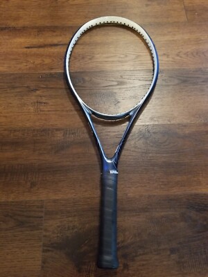 Wilson Ncode W6 Blue Steel Tennis Racket Racquet 4 3/8" Grip 97 Sq In ...