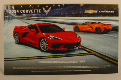 2024 CHEVROLET C8 CORVETTE PAINT COLOR CHIP BROCHURE - ORIGINAL | eBay
