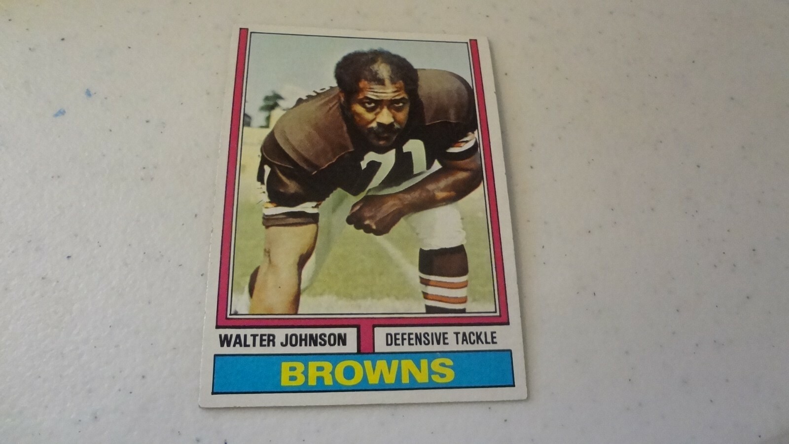 1974 TOPPS # 448 WALTER JOHNSON FOOTBALL CARD | eBay