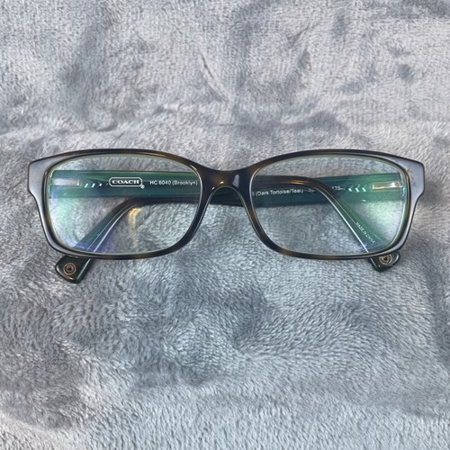 COACH NEW YORK BROOKLYN HC6040 5116 Brown/Teal 52-16-135 Eyeglasses ...