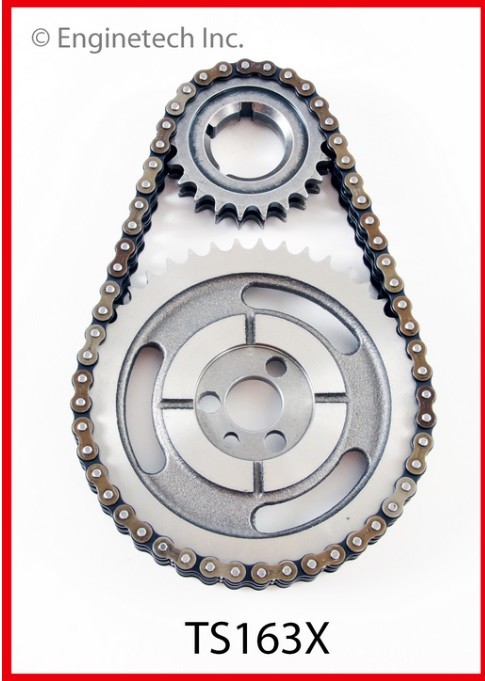 Adj HD Double Roller Timing Chain Set for Chevrolet SBC V8 283 305 327 ...