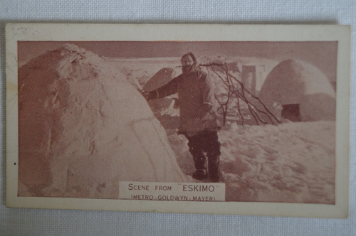 Scenes from Big Films Vintage 1935 Pre WWII State Express Card Eskimo ...