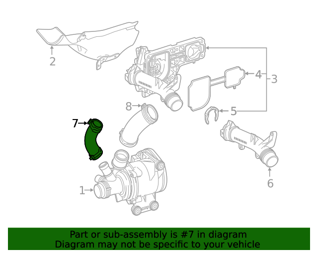 Mercedes-Benz E W213 Coolant Hoses A2562030003 2017 for sale online | eBay