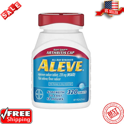 Aleve Soft GRIP Arthritis Cap 12 Hour Pain/Fever Relief, 320 Tablets ...