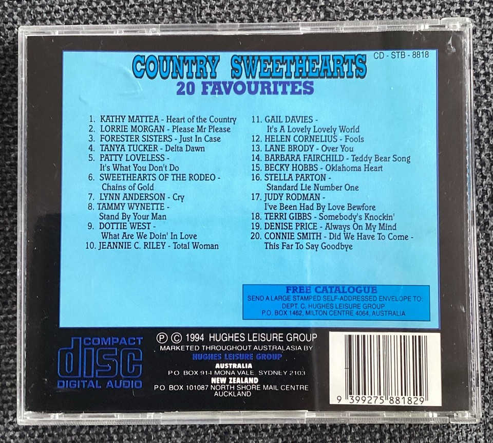 COUNTRY SWEETHEARTS - 20 FAVOURITES - CD | eBay
