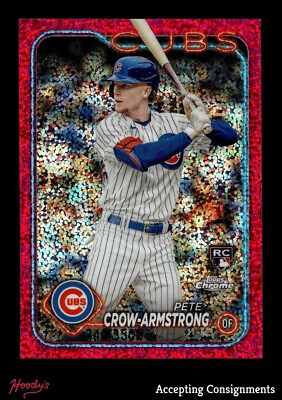 2024 Topps Chrome Magenta Speckle Refractor Pete Crow-Armstrong /350 ...