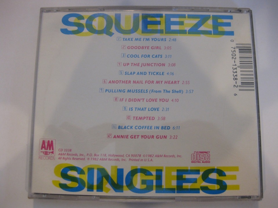 Singles 45's and Under by Squeeze AUDIO CD 75021333826| eBay