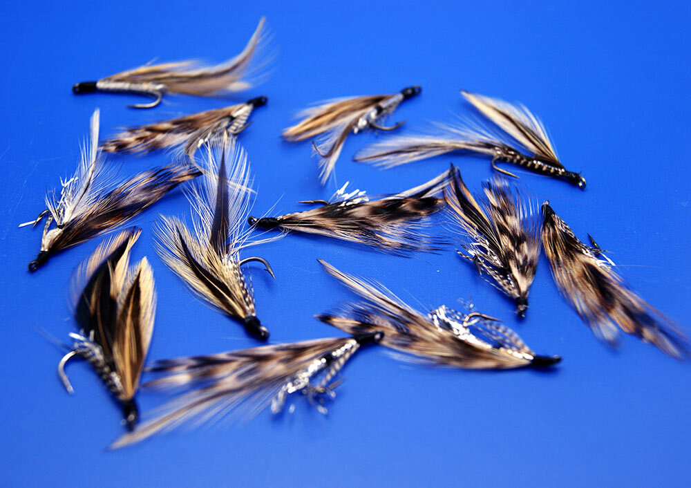 12PCS Color insects fly hooks hook gold Trout flies fly fishing 8# W ...