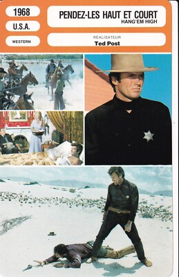 FICHE CINEMA : TED POST - PENDEZ-LES HAUT ET COURT - 1968 | eBay