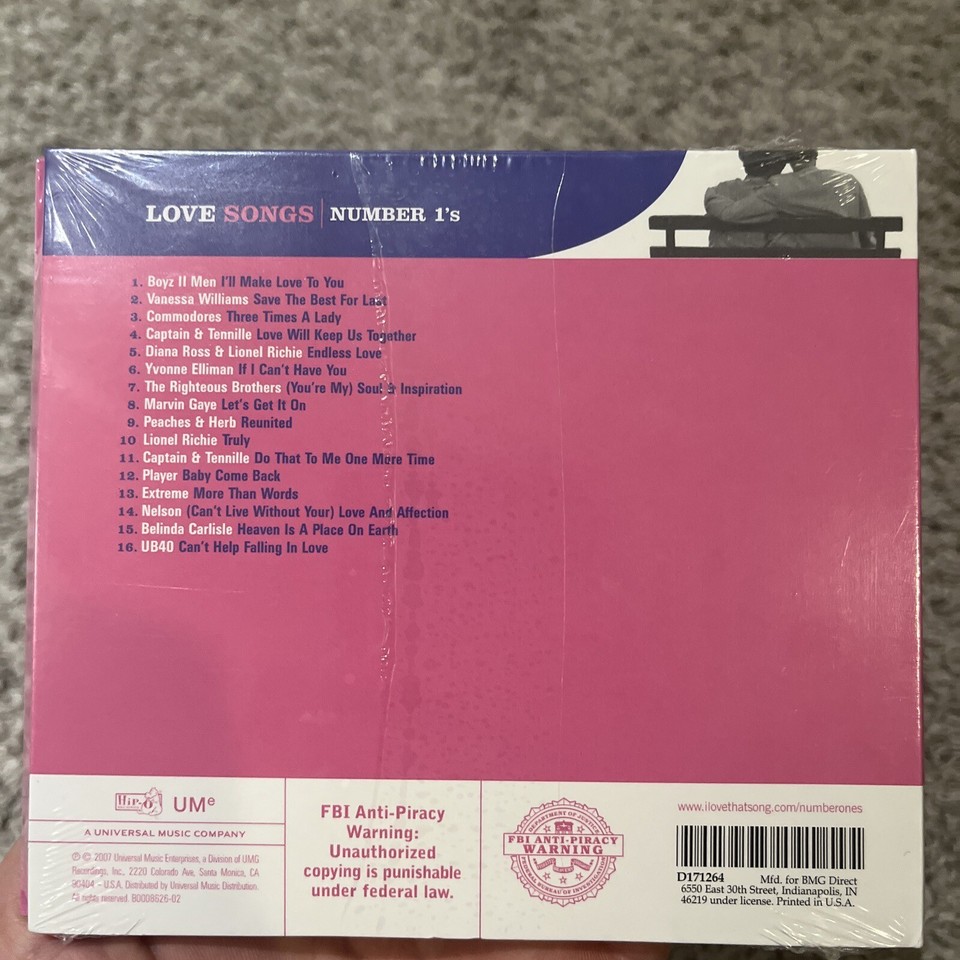 Love Songs 1s (Eco-Friendly Packaging) - Audio CD - New 602498471234| eBay