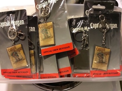 Captain Morgan official crew keychain, NEW, metal with clip and ring ...