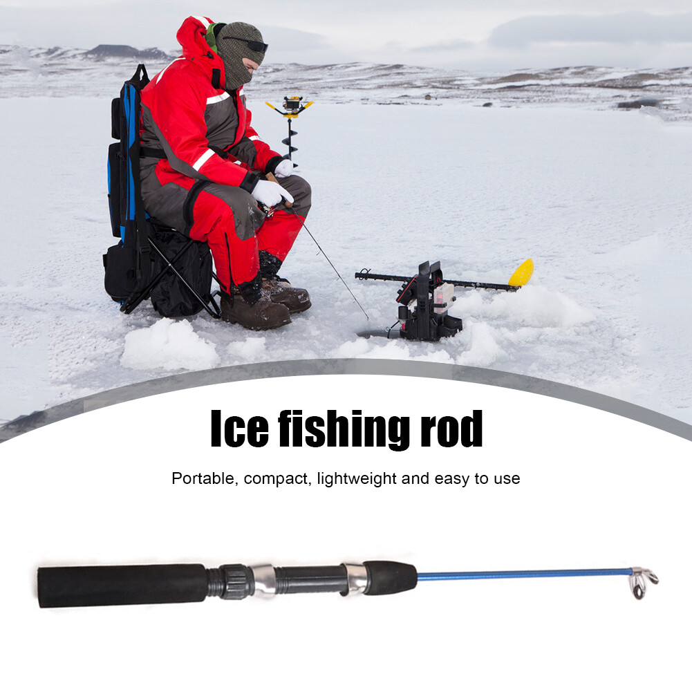 hot Ice Winter Fishing Rods Mini Feeder Outdoor Sea Fishing Pole Tackle ...