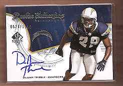 2008 SP Authentic #218 DeJuan Tribble RC Auto /1199 - NM-MT | eBay
