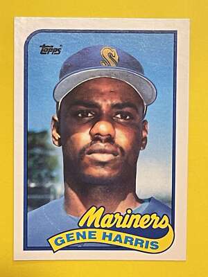 Gene Harris 1989 Topps Traded Rookie Base #46T Seattle Mariners | eBay