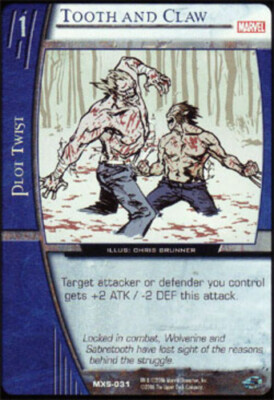 VS System: Tooth and Claw [Played] VS: Marvel X-Men Starter TCG CCG ...