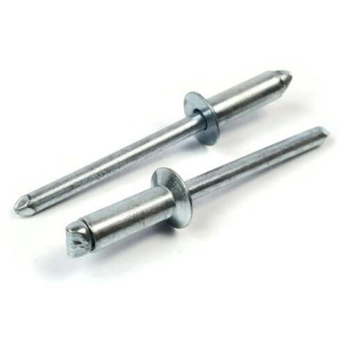 POP Rivets ALL Steel (Zinc Plated) 1/8" (#4C) Countersunk Open End ...