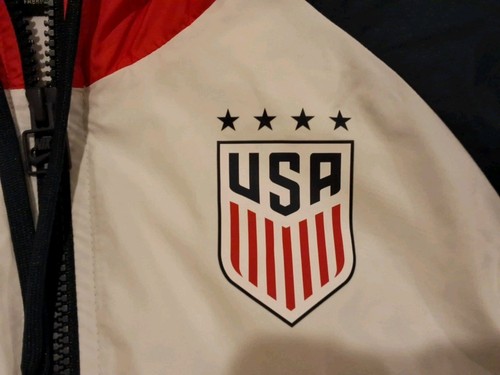 Nike Team USA Soccer USWNT Windrunner Jacket Womens Size Medium Hooded ...