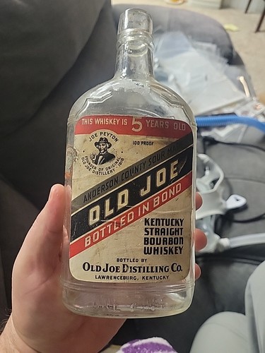 Old Joe Kentucky Bourbon Whiskey Bottle Lawrenceburg One Pint | eBay
