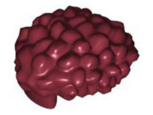 LEGO 80682 DARK RED Minifigure, Hair Male, Coiled with Short Straight ...