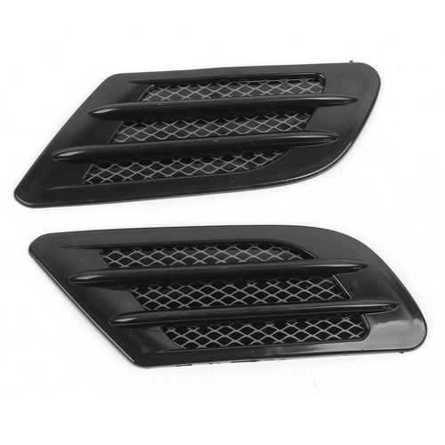 2PCS Auto Car Exterior Decoration Air Flow Fender Stickers Black ...