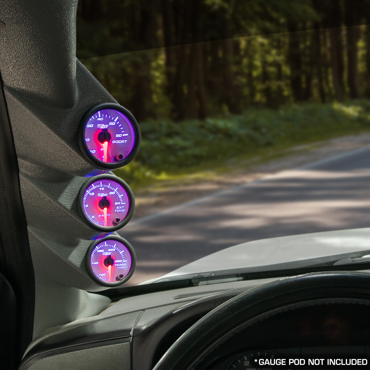 White 7 Color Diesel Gauge Set - Boost, Pyrometer EGT, Trans Temp | eBay