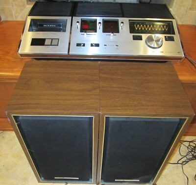 RARE 1960s PHILCO Ford System IV Radio & 8-Track Tape Player w Speakers ...