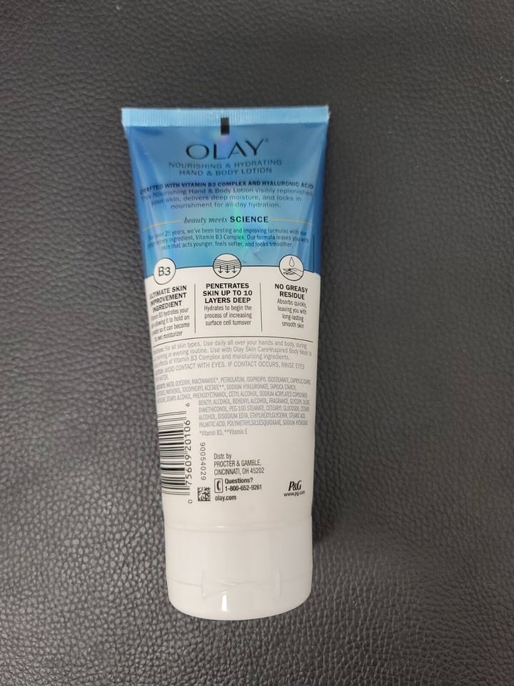 Olay Hyaluronic B3 Nourishing & Hydrating Hand & Body Lotion, 6.0 Fl Oz ...