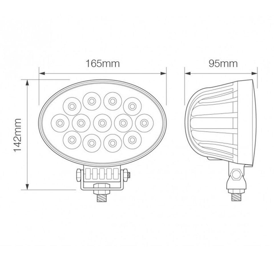65W LED Work Light Flood Headlight AL150478 for John Deere 7020-7030 ...